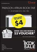 11-22 September 2012: Times Bookstores Paragon Atrium Book Fair