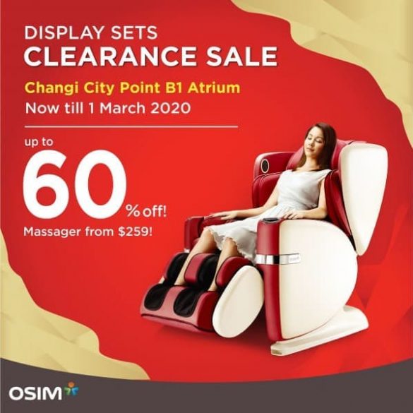 27 Feb-1 Mar 2020: OSIM Display Sets Clearance Sale at Changi City ...