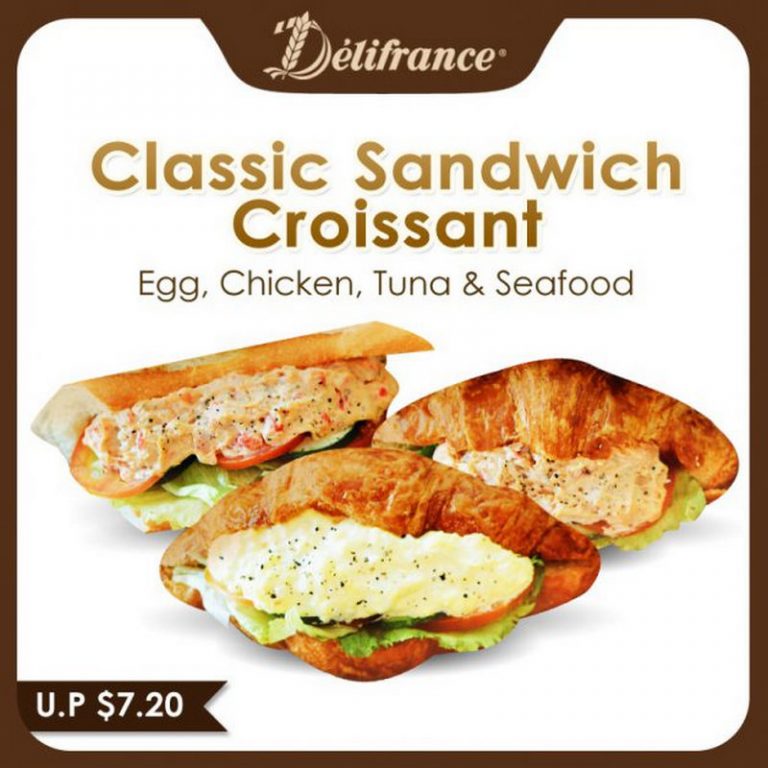 Now till 30 Apr 2020: Delifrance Classic Sandwich Croissant Promo - SG ...