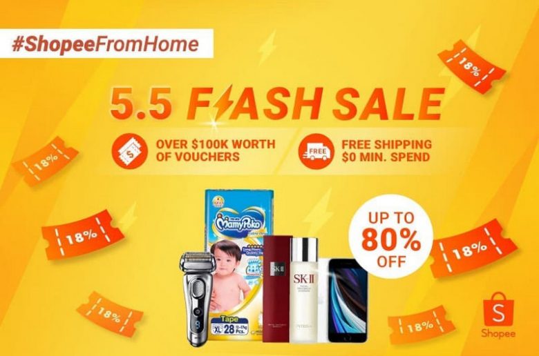 5 May 2020: Shopee 5.5 Flash Sale Contest - SG.EverydayOnSales.com