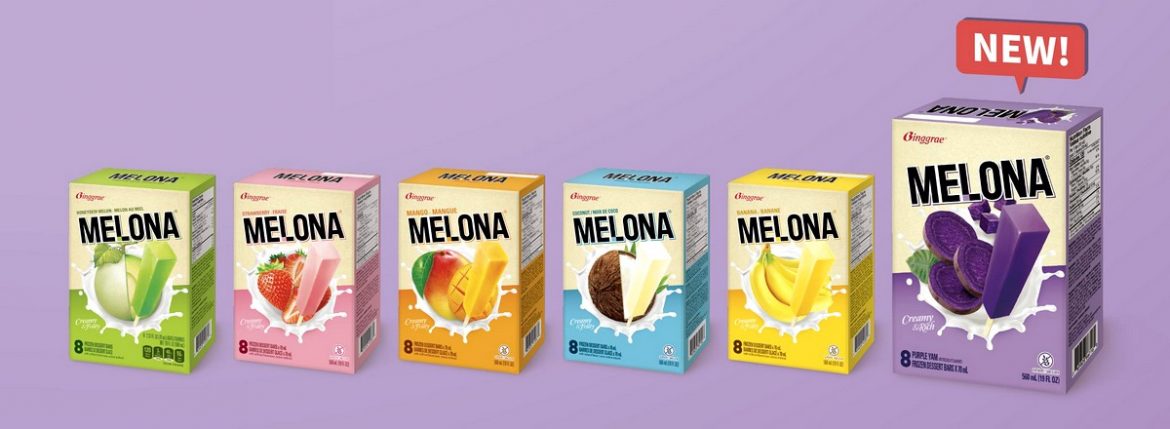 Today Onwards: Binggrae All New Melona Taro Ice Cream Bar! Purple Yam ...