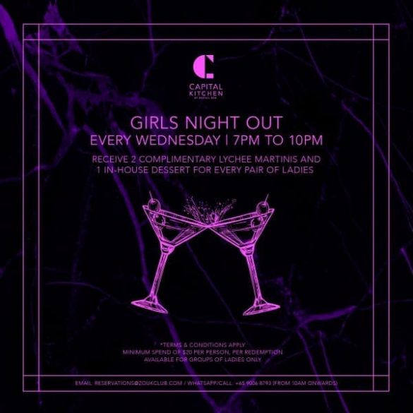 22 Jul 2020 Onward: Zouk Ladies Night Promotion - SG.EverydayOnSales.com