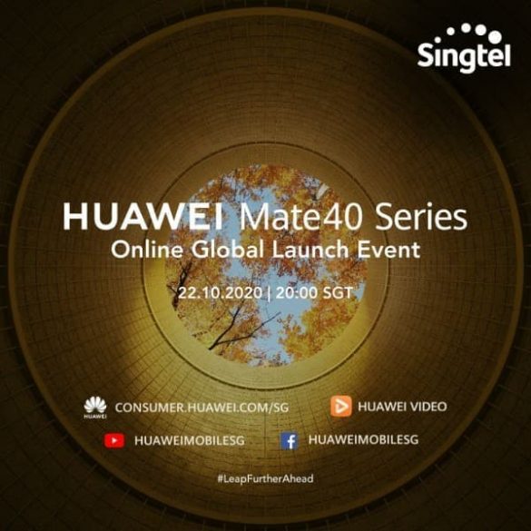 22 Oct 2020: SINGTEL HUAWEI Mate 40 Series Online Global Launch Event ...