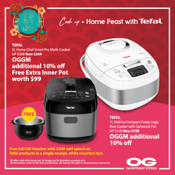 19 Jan 2021 Onward: Tefal Free Extra Inner Pot Promotion at OG - SG ...