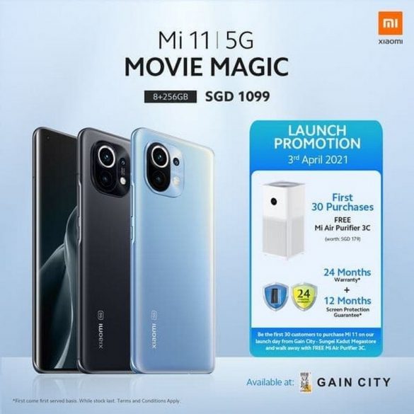 3 Apr 2021: Xiaomi Mi 11 Promo - SG.EverydayOnSales.com