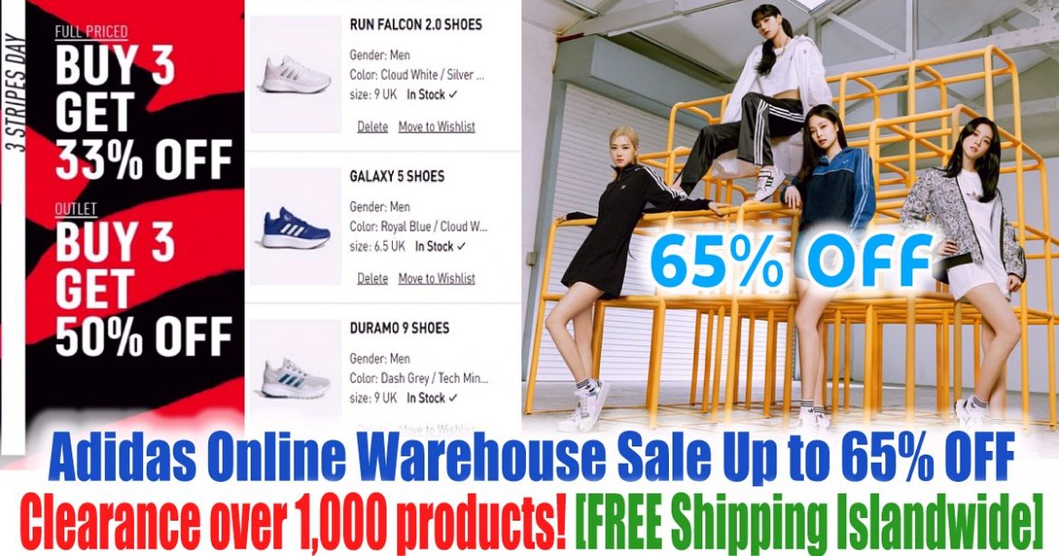 Today Onwards: Adidas Online Warehouse Sale! Up to 65% off clearance ...