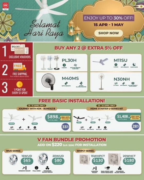 15 Apr-1 May 2022: KDK HARI RAYA SALE - SG.EverydayOnSales.com
