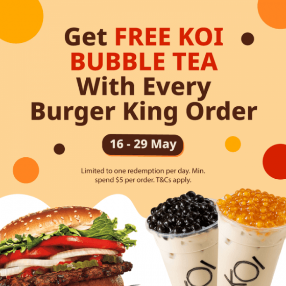 16-29 May 2022: KOI Bubble Milk Tea Chope Free Bubble Tea Promotion ...