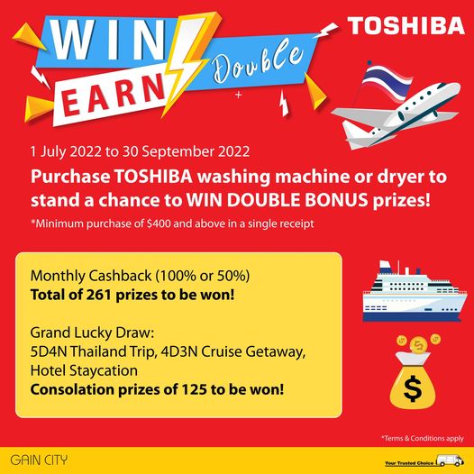 1 Jul-30 Sep 2022: Gain City Win & Earn Contest - SG.EverydayOnSales.com