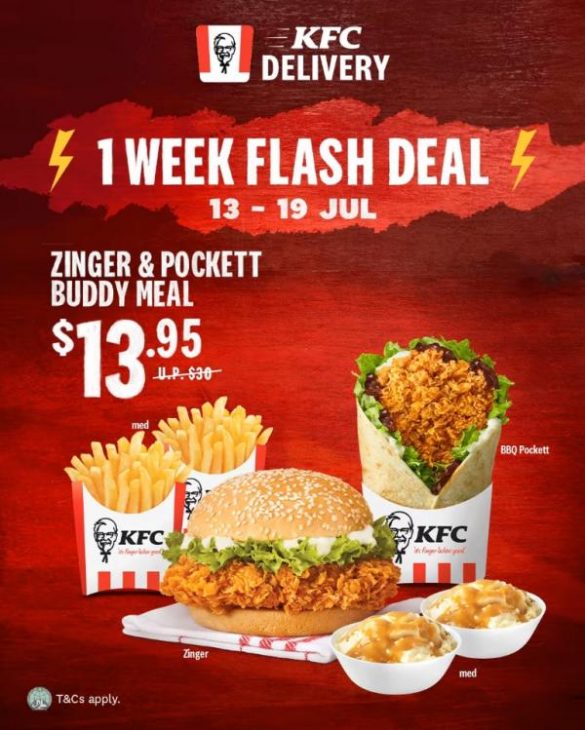 13-19 Jul 2022: KFC Delivery Zinger & Pockett Buddy Meal - SG ...