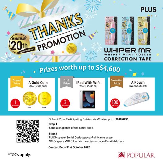1 Jul-31 Oct 2022: Popular Bookstore Plus 20th Anniversary Promotion ...