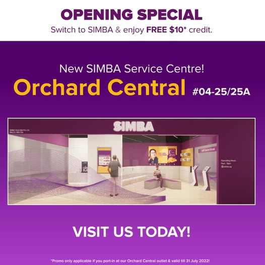 Now till 31 Jul 2022: SIMBA Opening Special - SG.EverydayOnSales.com