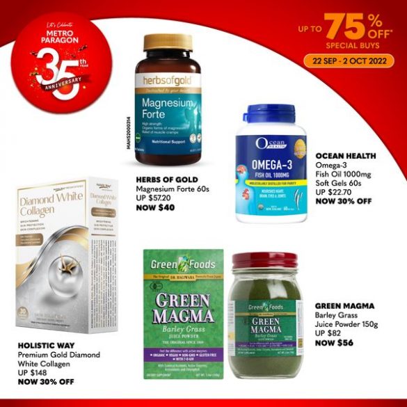 23 Sep-2 Oct 2022: METRO 35th Anniversary Sale for Honey & Health Supplement Essentials ...