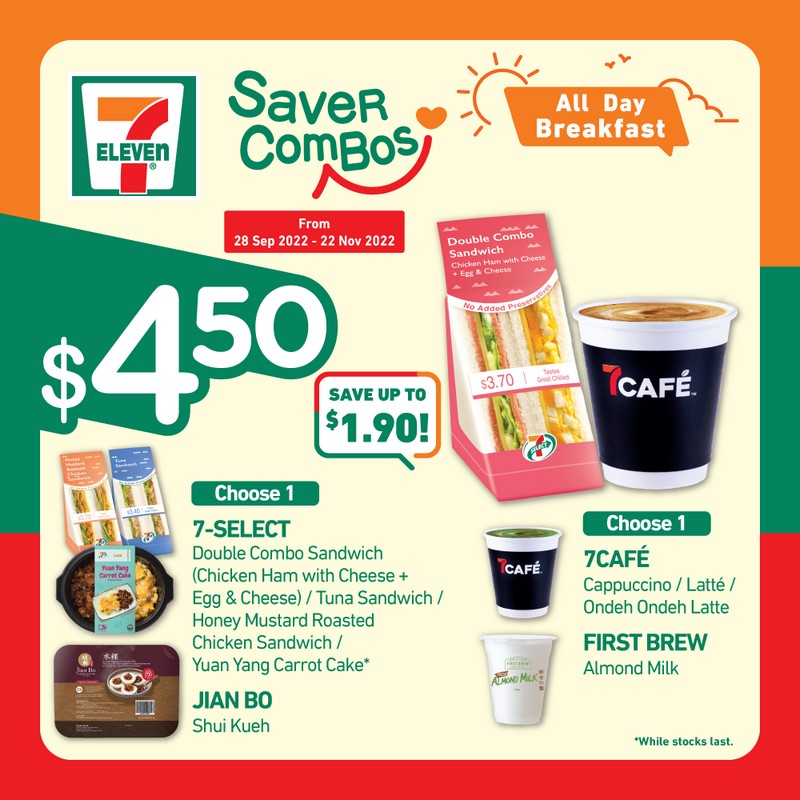 Now till 22 Nov 2022: 7-Eleven Saver Combos Deal - SG.EverydayOnSales.com