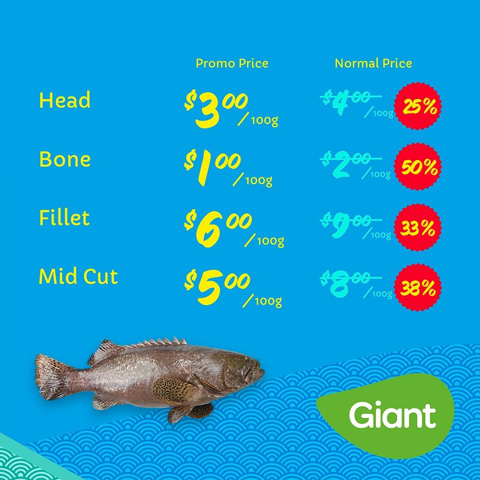 30 Sep-2 Oct 2022: Giant Fresh Fish Deal - SG.EverydayOnSales.com