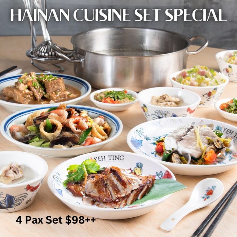 27 Sep 2022 Onward: Yeh Ting Hainan Cuisine Set Special - SG ...