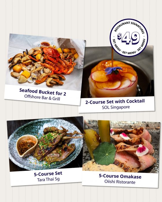 20 Oct 2022 Onward: Chope Restaurant Signatures Exclusive Set Menus ...