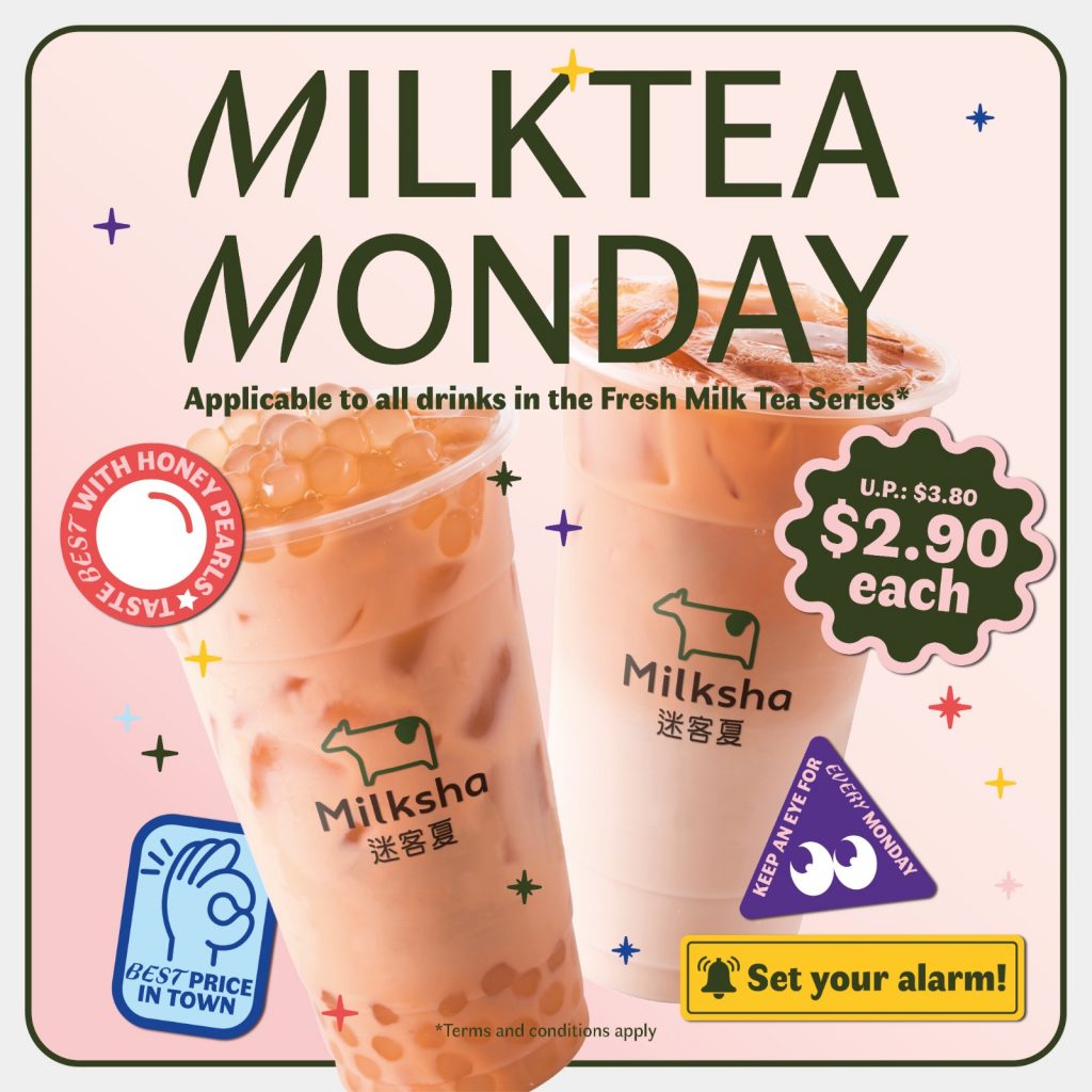 30 May-31 Dec 2022: Milksha Milk Tea Monday Promotion with Maybank - SG ...