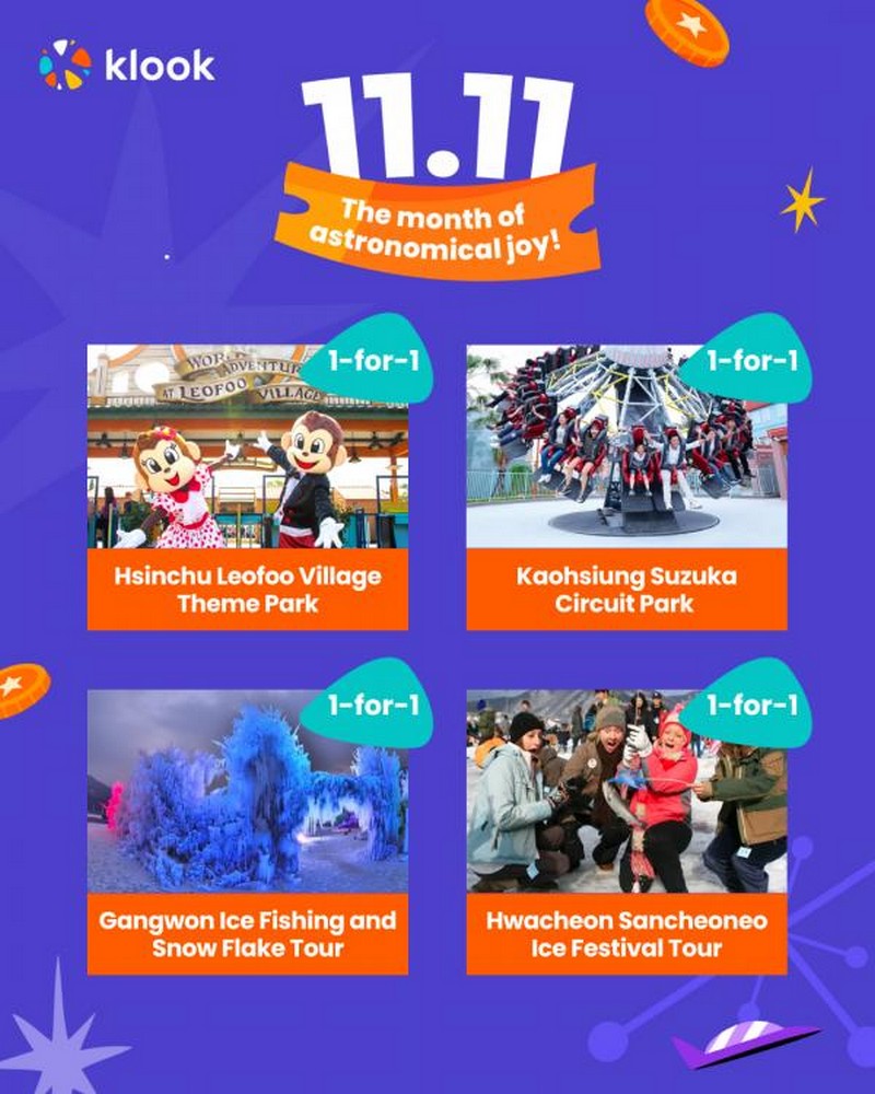 11 Nov 2022 Onward: Klook 11.11 Sale - SG.EverydayOnSales.com