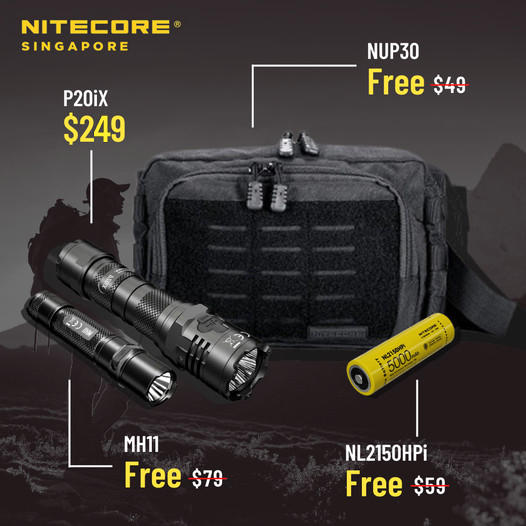 14 Nov 2022 Onward: Nitecore Lights Special Deal - SG.EverydayOnSales.com