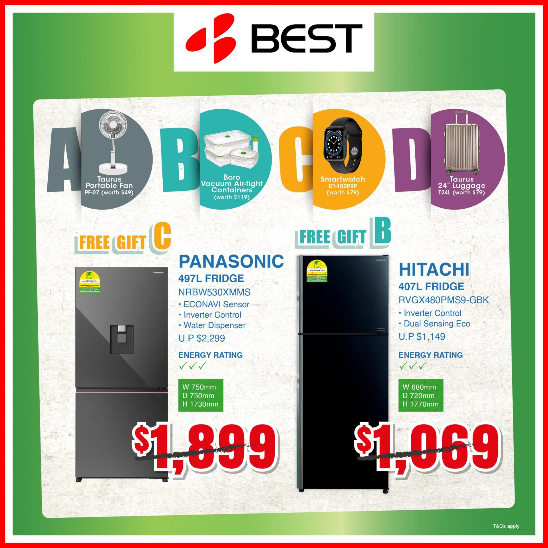 Now till 31 Dec 2022: BEST Denki Fridge Promo - SG.EverydayOnSales.com