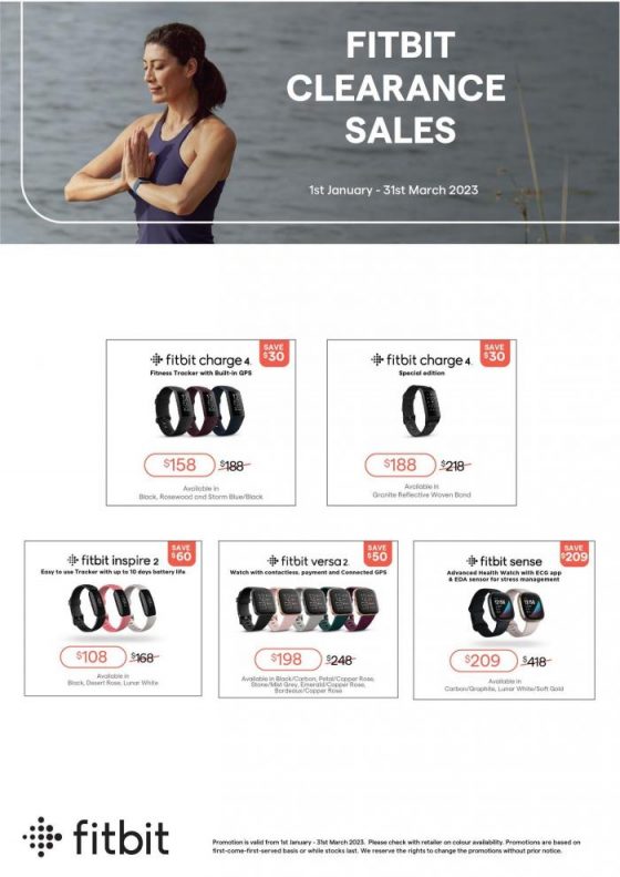 1 Jan-31 Mar 2023: Parisilk Fitbit Clearance Sale - SG.EverydayOnSales.com