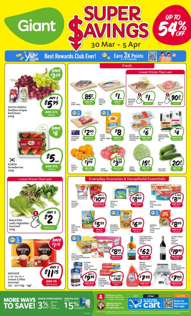 30 Mar-5 Apr 2023: Giant Super Savings Promotion - SG.EverydayOnSales.com