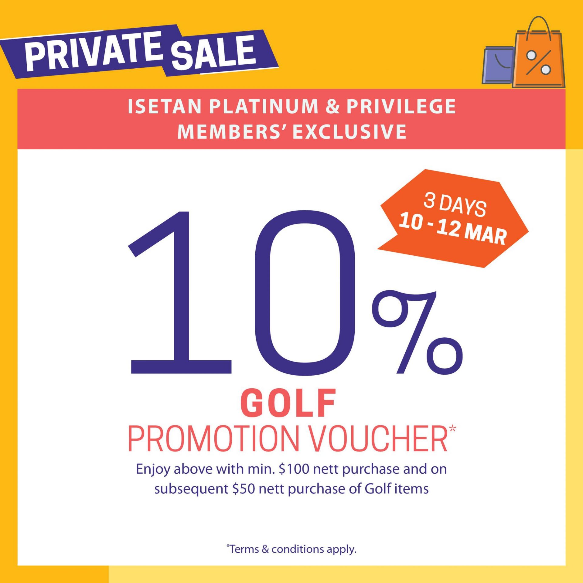 10-12 Mar 2023: Isetan Private Sale! Up to 70% OFF (Full On Sale Items ...