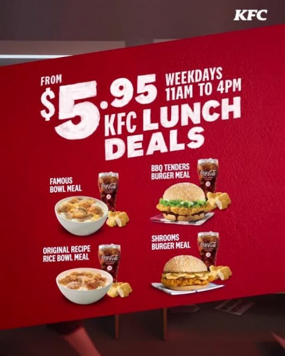 3 Mar 2023 Onward KFC Lunch Deals SG EverydayOnSales 3 Mar 2023 Onward KFC Lunch Deals SG EverydayOnSales