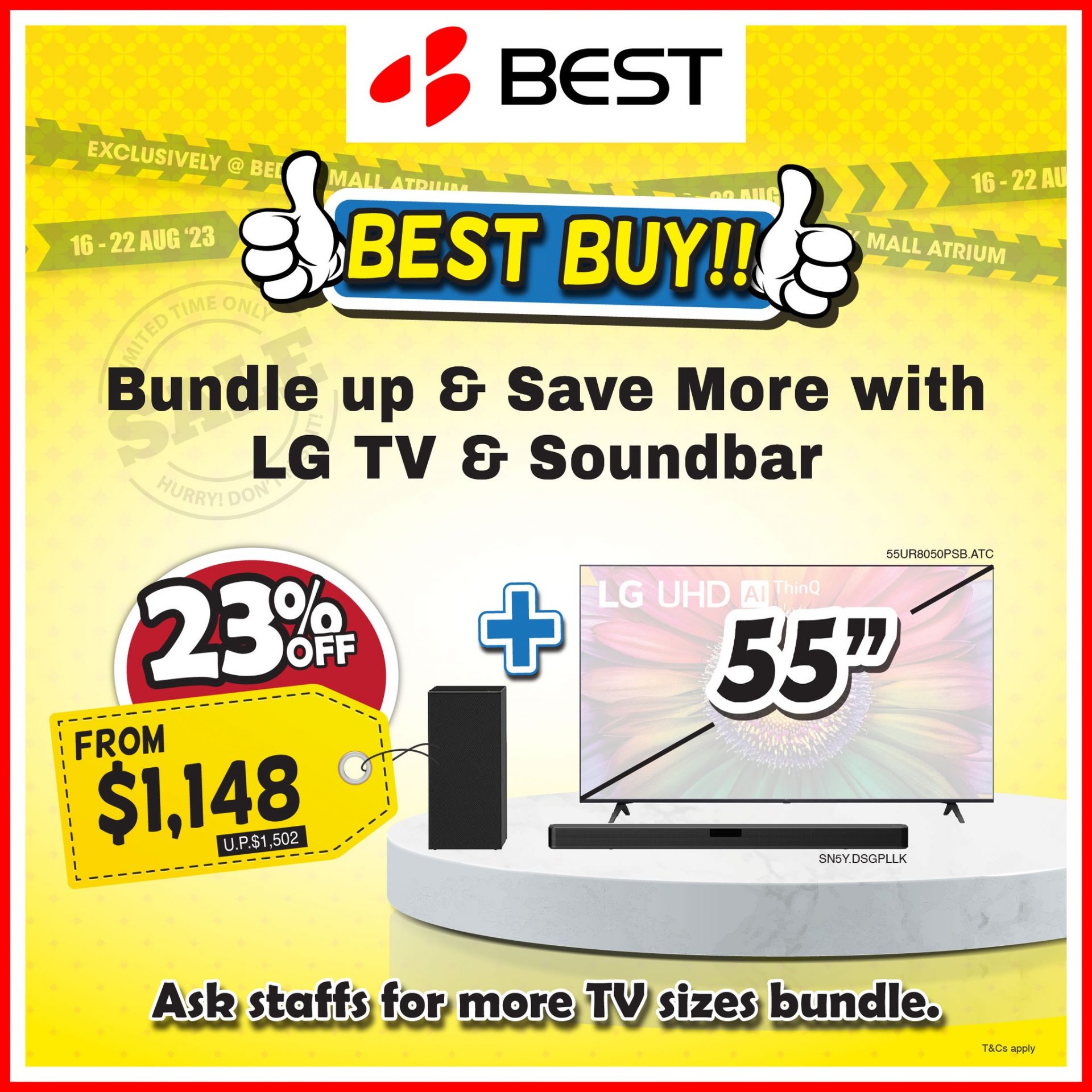 16-22 Aug 2023: BEST Denki Home Fair @ Bedok Mall - SG.EverydayOnSales.com