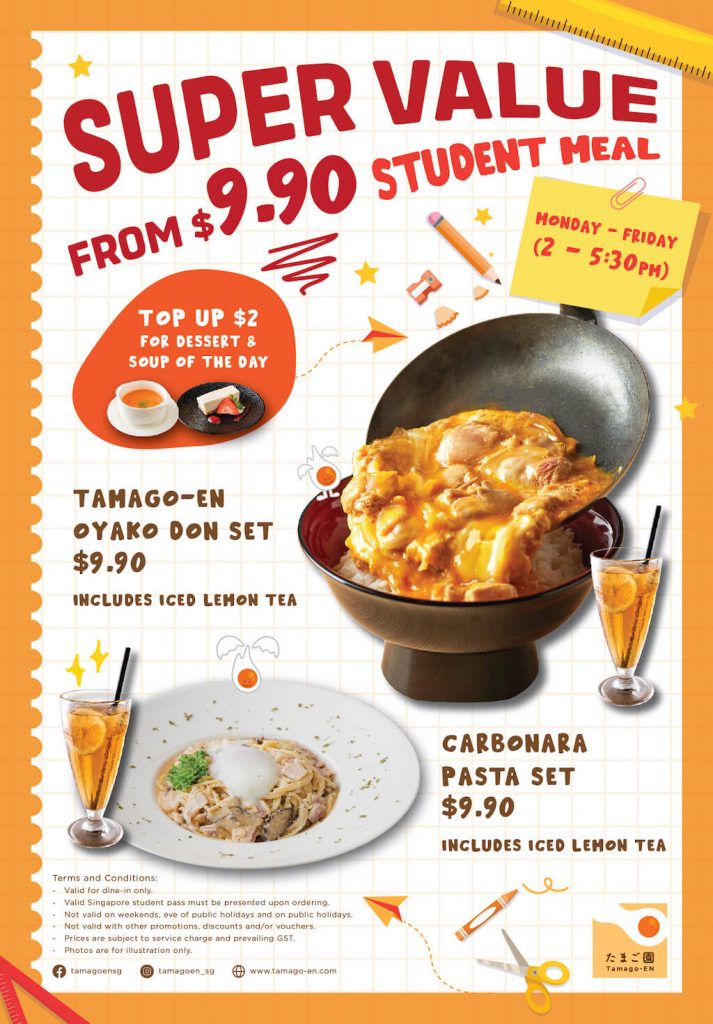 17 Jan 2024 Onward: Tamago-EN - Student Meal Deal - SG.EverydayOnSales.com