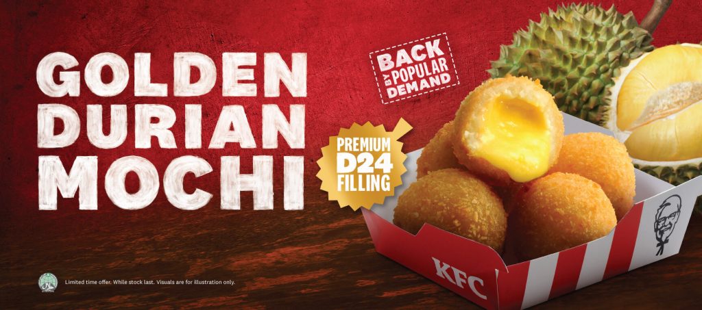 22 Feb 2024 Onward: KFC - Golden Durian Mochi Promo - SG ...