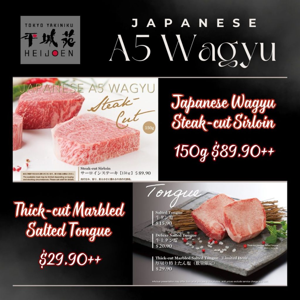 15 Mar 2024 Onward: Yakiniku Heijoen - Japanese A5 Wagyu Selections ...