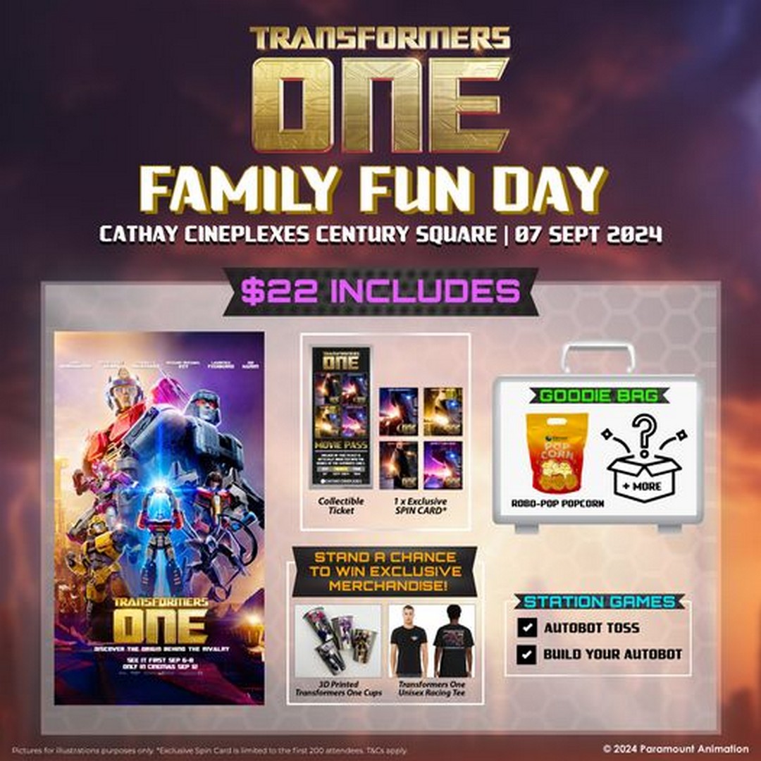 7 September 2024: Cathay Cineplexes Century Square – Transformers One ...