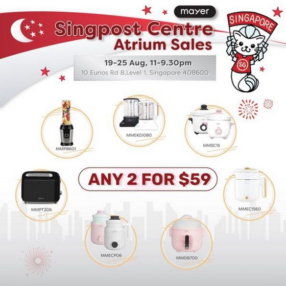 19-25 August 2024: Mayer Singapore, Exciting Atrium Sale at SingPost ...