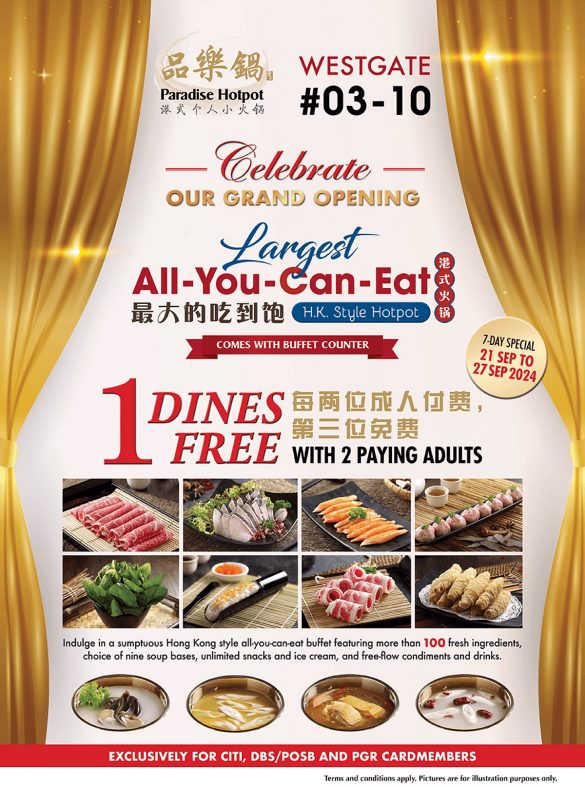 Paradise Hotpot Westgate Grand Opening 1 Dines FREE All-You-Can-Eat