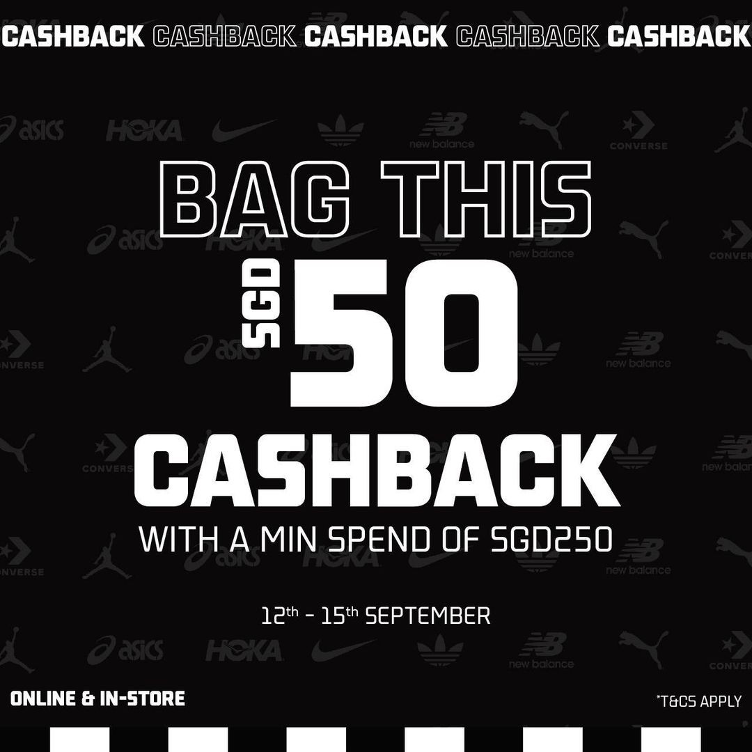 12-15 September 2024: Foot Locker Singapore – $50 Cashback Promotion ...