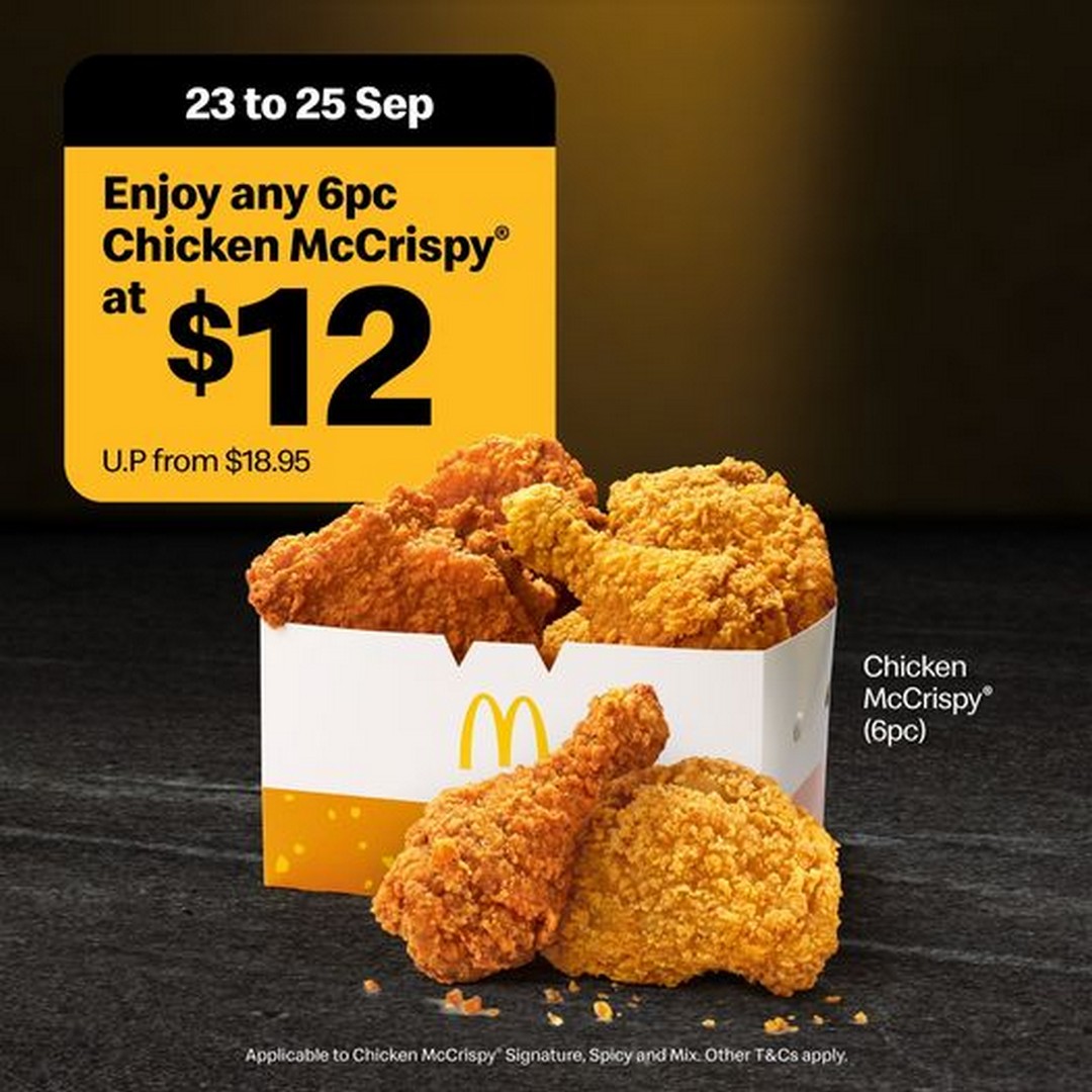 23-25 September 2024: McDonald's Singapore, Special Promotion on ...