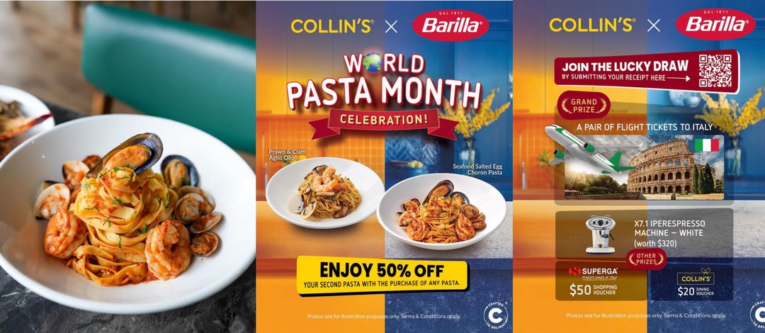 1-31 October 2024: COLLIN'S® Singapore, World Pasta Month Celebration ...