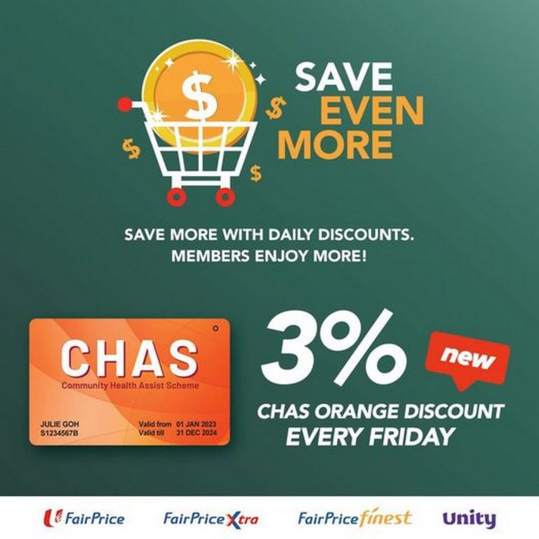 18 October 2024 onwards: NTUC FairPrice, 3% Discount for CHAS Orange ...