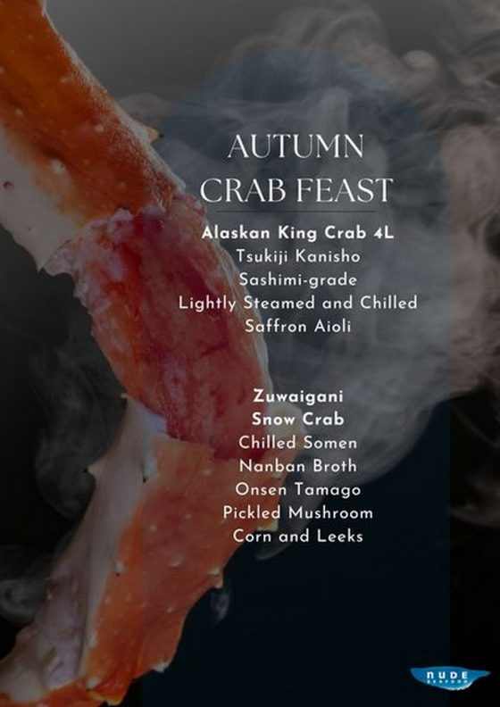 18-20 October 2024: NUDE Seafood, Autumn Grand Seafood Buffet: A ...