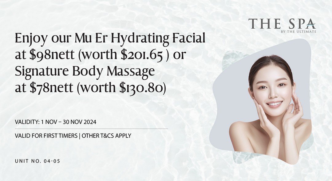 1-30 November 2024: The Spa by The Ultimate – Special Hydrating Facial ...