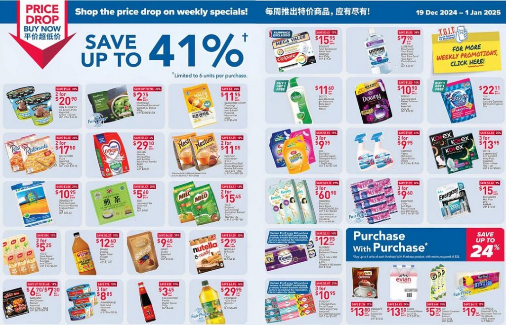 19 December 2024 - 1 January 2025: NTUC FairPrice, Price Drop Sale ...