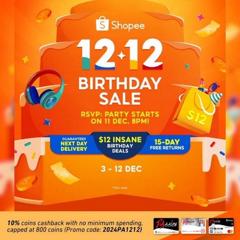 11-14 December 2024: Shopee 12.12 Birthday Sale, Get $12 Insane Deals ...