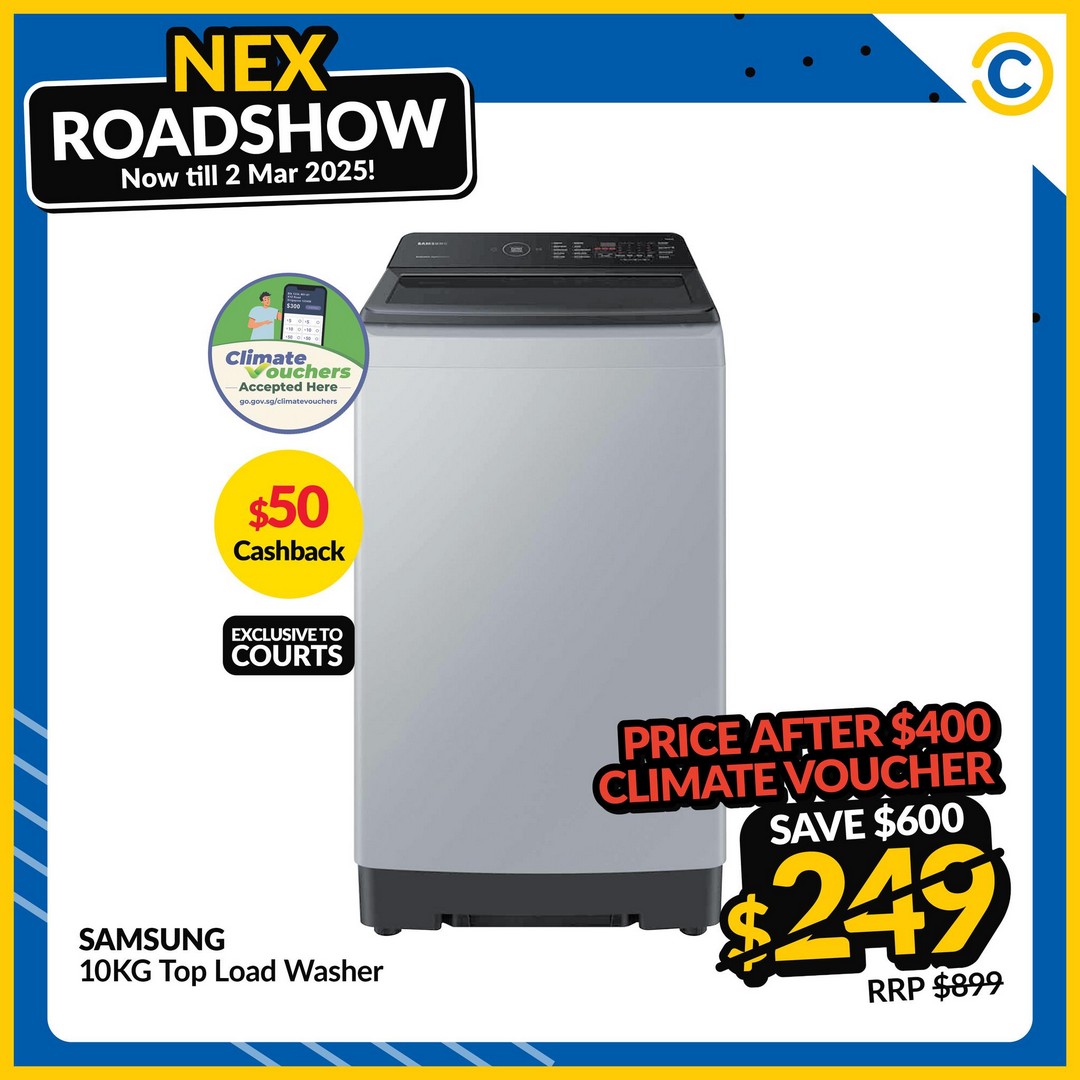 24 February-2 March 2025: COURTS Roadshow at NEX – Up to 55% Off on ...