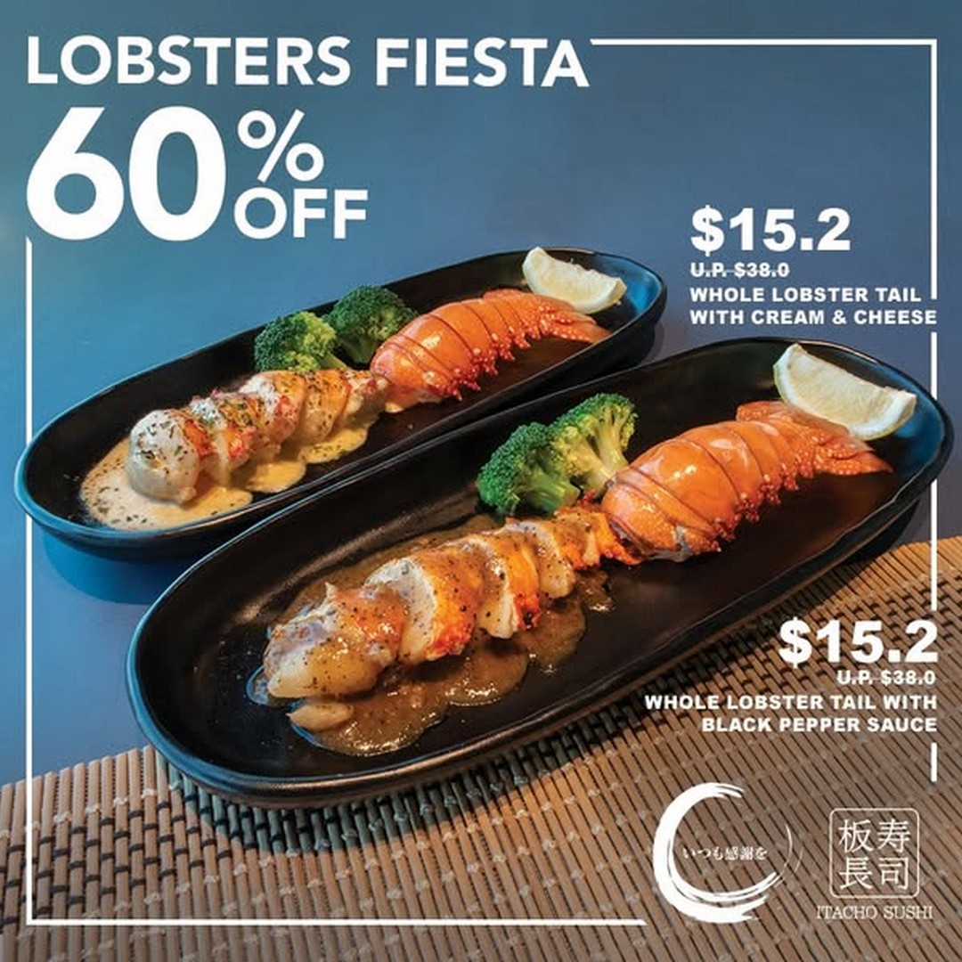 10 February 2025 onwards: Itacho Sushi: Lobster Fiesta – 60% Off ...