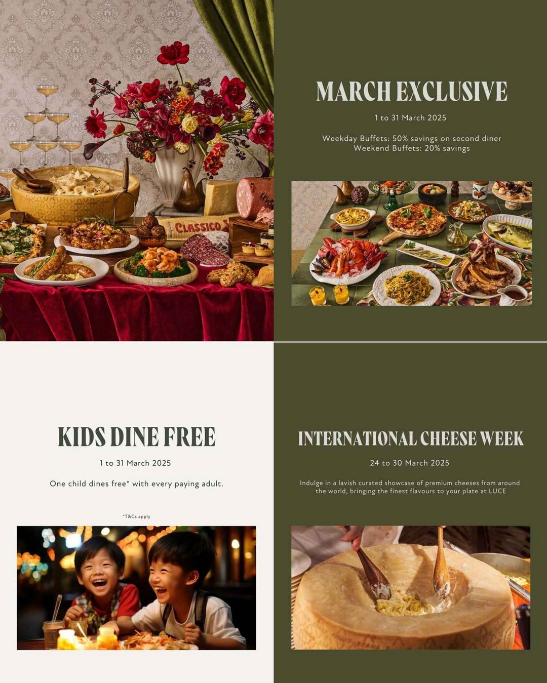 1-31 March 2025: LUCE, Weekday Buffet – 50% Off on Second Diner - SG ...