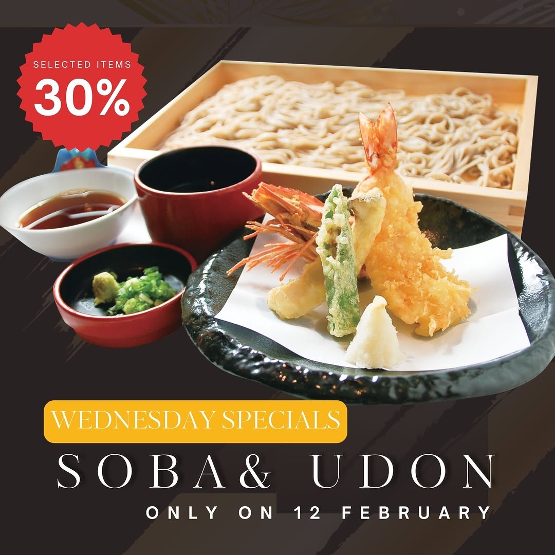12 February 2025: Tampopo Grand – 30% Off Soba & Udon: Midweek Japanese ...