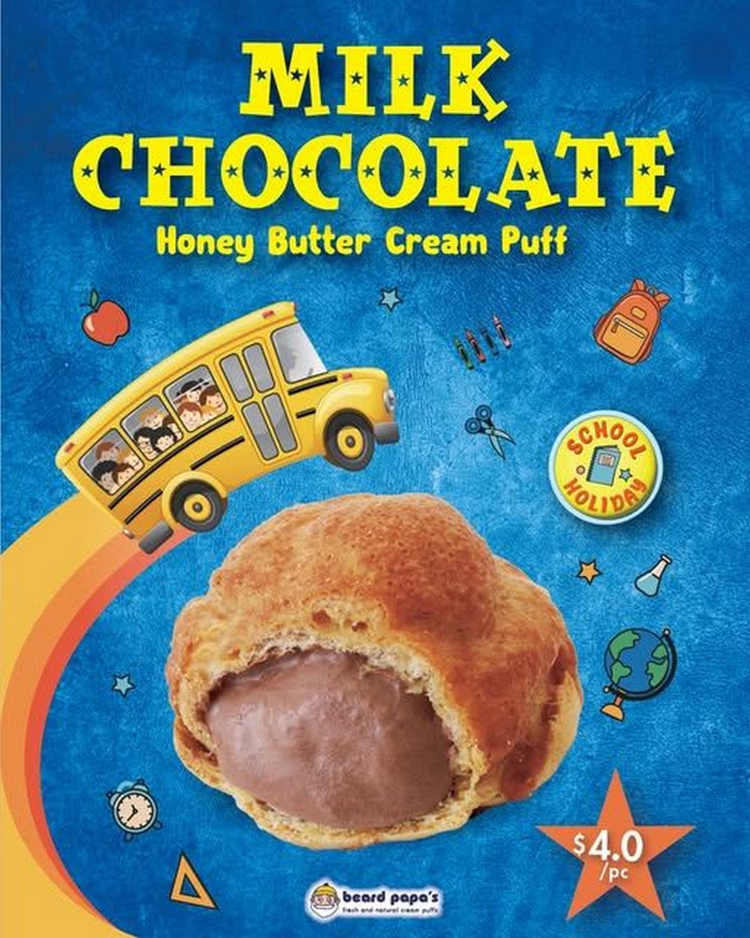 4 March 2025 onwards: Beard Papa’s Milk Chocolate Cream Puff – Limited ...