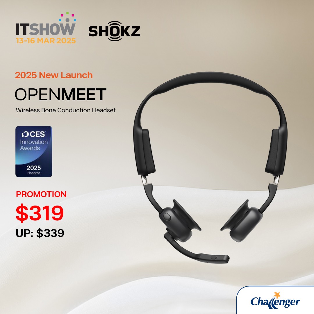 13-16 March 2025: Challenger Singapore – Save Up to 28% on Shokz ...